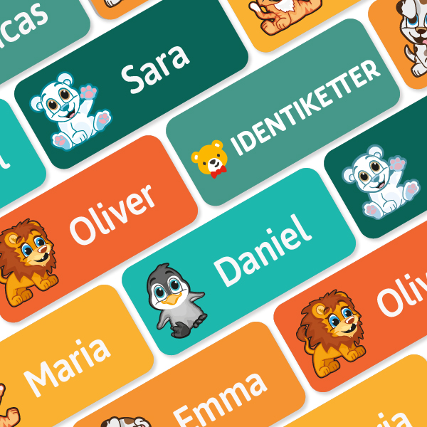 Strygemærker til mærkning af tøj - lav dine egne - Identiketter.dk